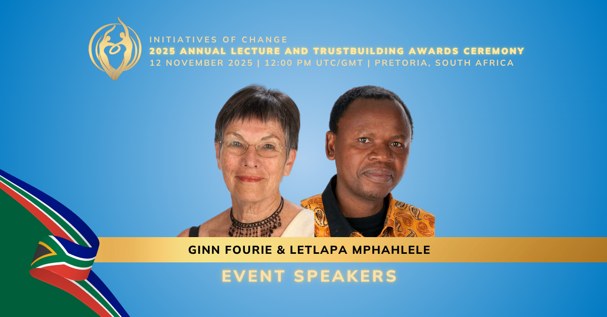 2025 IofC Annual Lecture and Trustbuilding Awards Ceremony