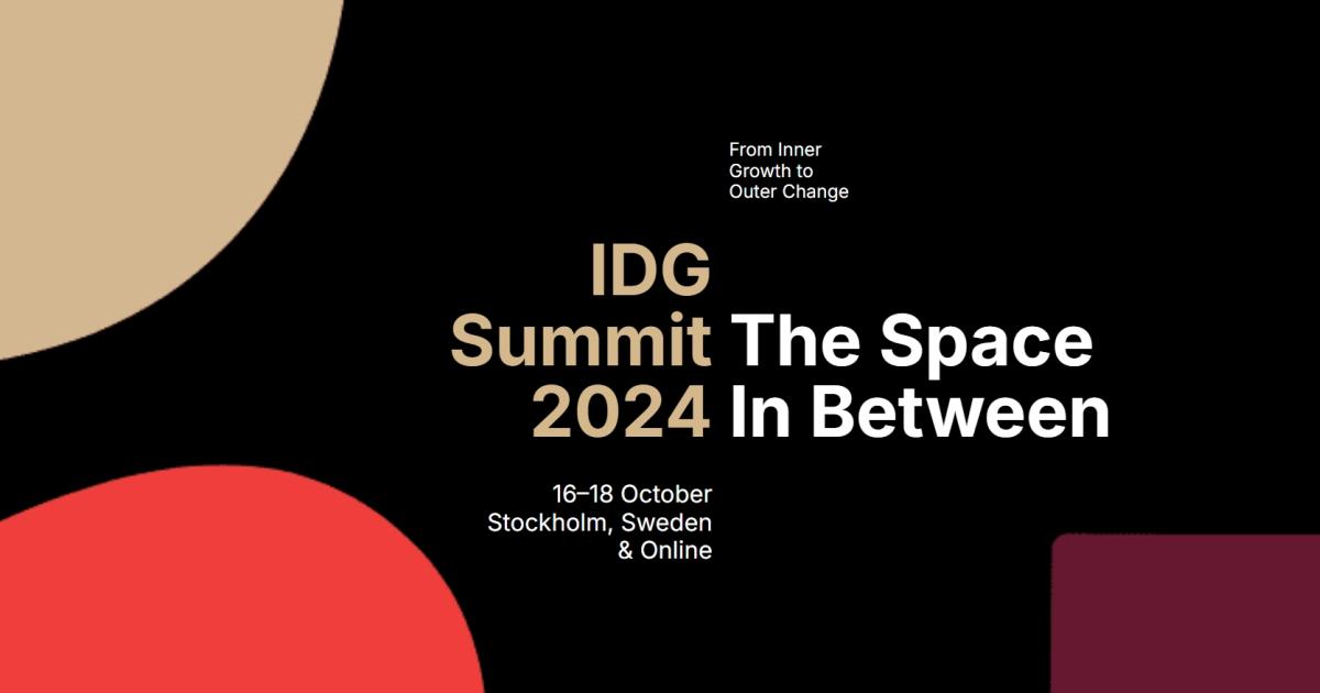Join the Inner Development Goals (IDG) Summit 2024